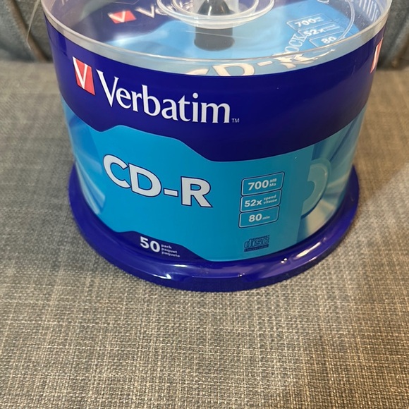 vebatim cd-r | Media | Verbatim Cdr 5 Pack Spindle | Poshmark